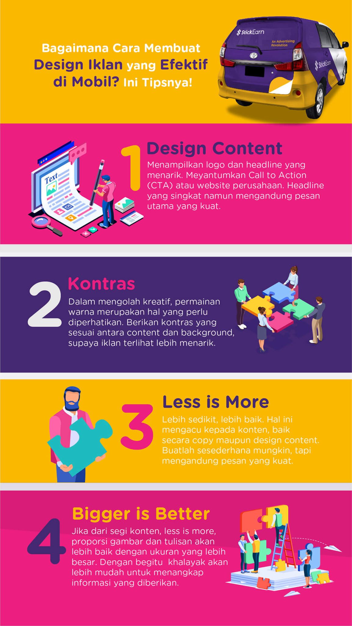 Bagaimana Cara Membuat Design Iklan yang Efektif di Mobil?